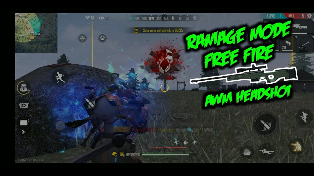 Rampage Mode Free Fire must watch Full Video || AWM Headshot || - YouTube