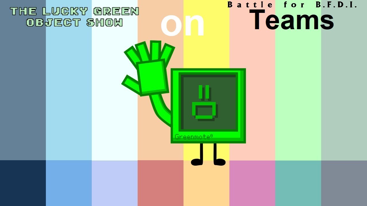 If The Lucky Green Object Show Characters were on BFB Teams - YouTube