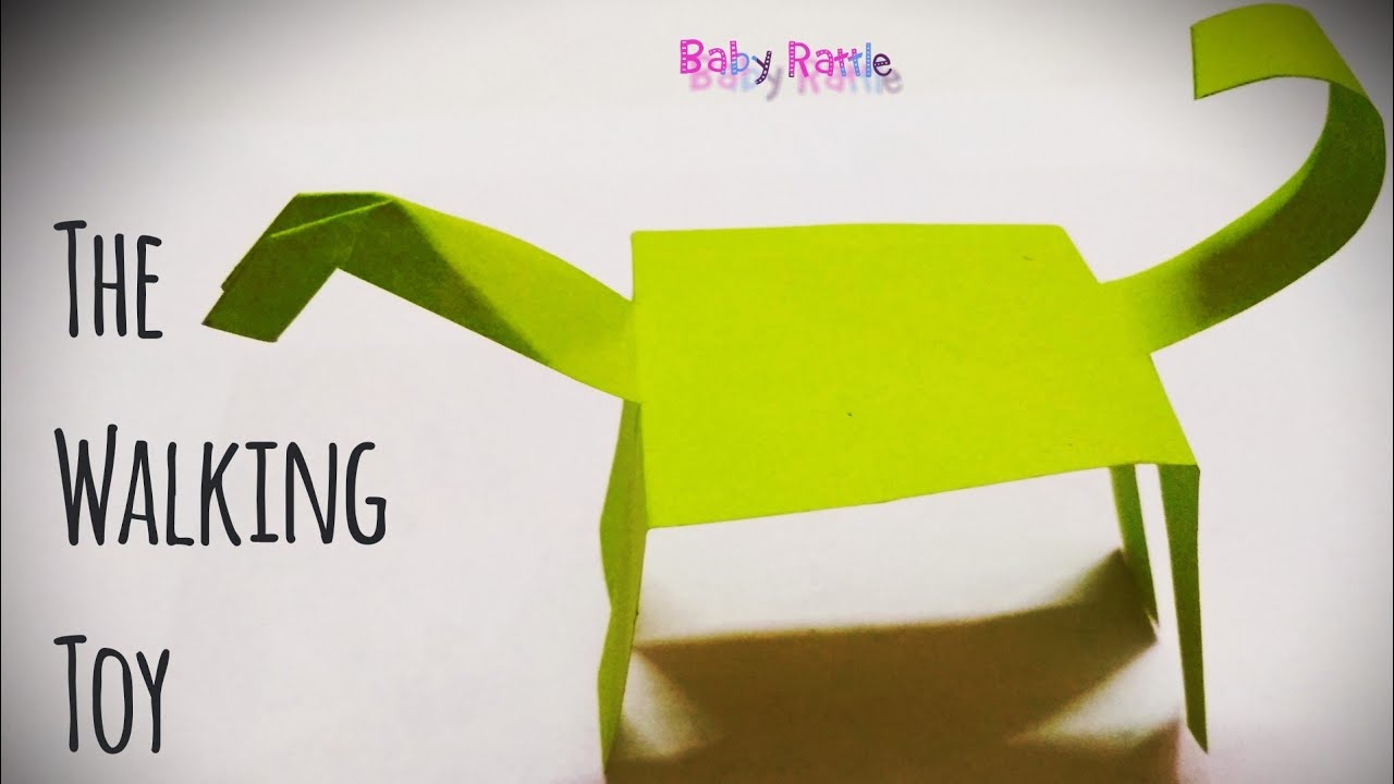 The walking paper toy । Walking horse made from paper । Paper Toy ...