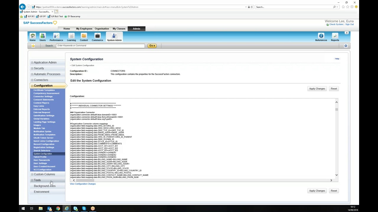 SAP SuccessFactors Learning - Connector Headers and Template Download ...