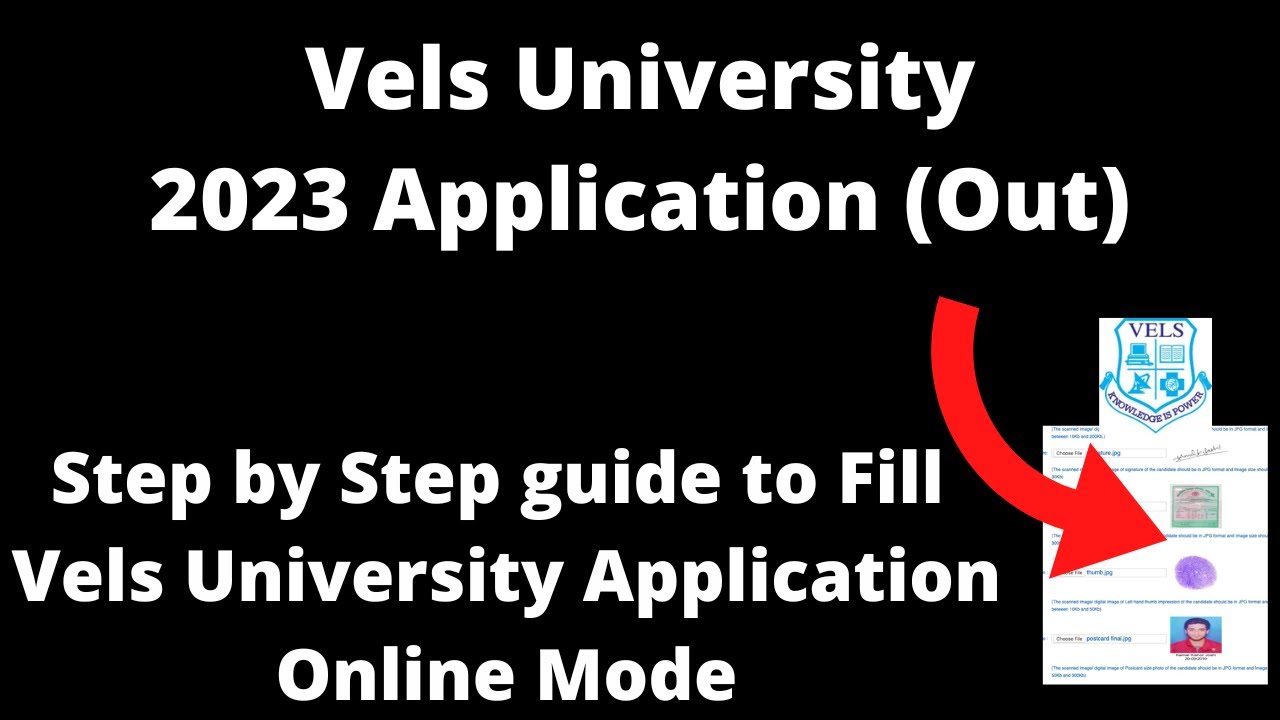 Vels University Admission 2023 Application (Started)- How to Fill ...