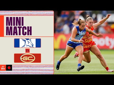 North Melbourne v Gold Coast Mini Match | Week 10, 2024 | AFLW - YouTube