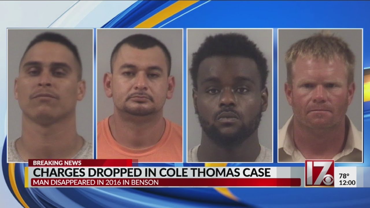 Charges dropped against 4 men implicated in Cole Thomas case - YouTube