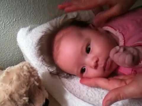 Avery cheek massage - YouTube