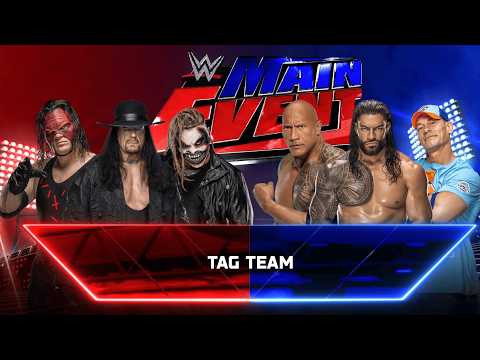 FULL MATCH - KANE & THE UNDERTAKER & BRAY WYATT VS THE ROCK & ROMAN REIGNS & JOHN CENA