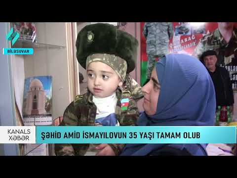 Biləsuvarda şəhid Amid İsmayılovun xatirəsi anılıb