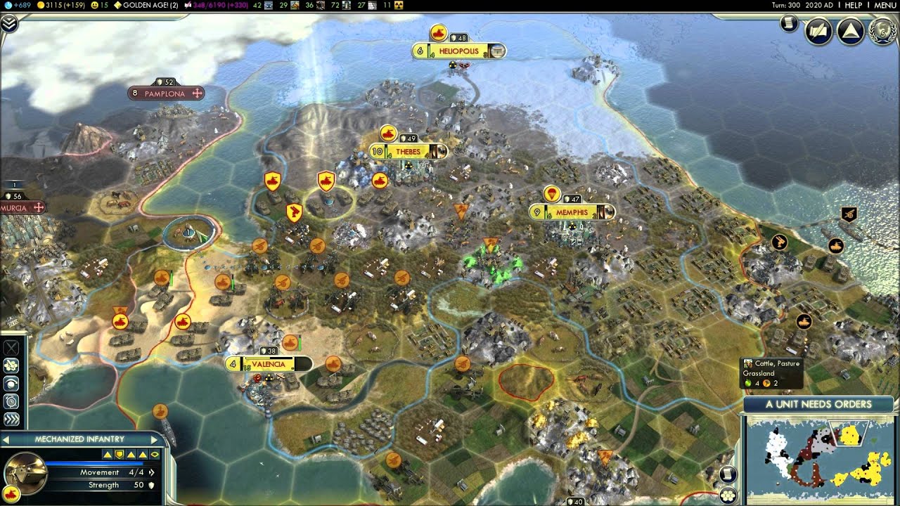 Civilization V - Episode 17, part 1 - Siam vs Spain & Denmark - YouTube