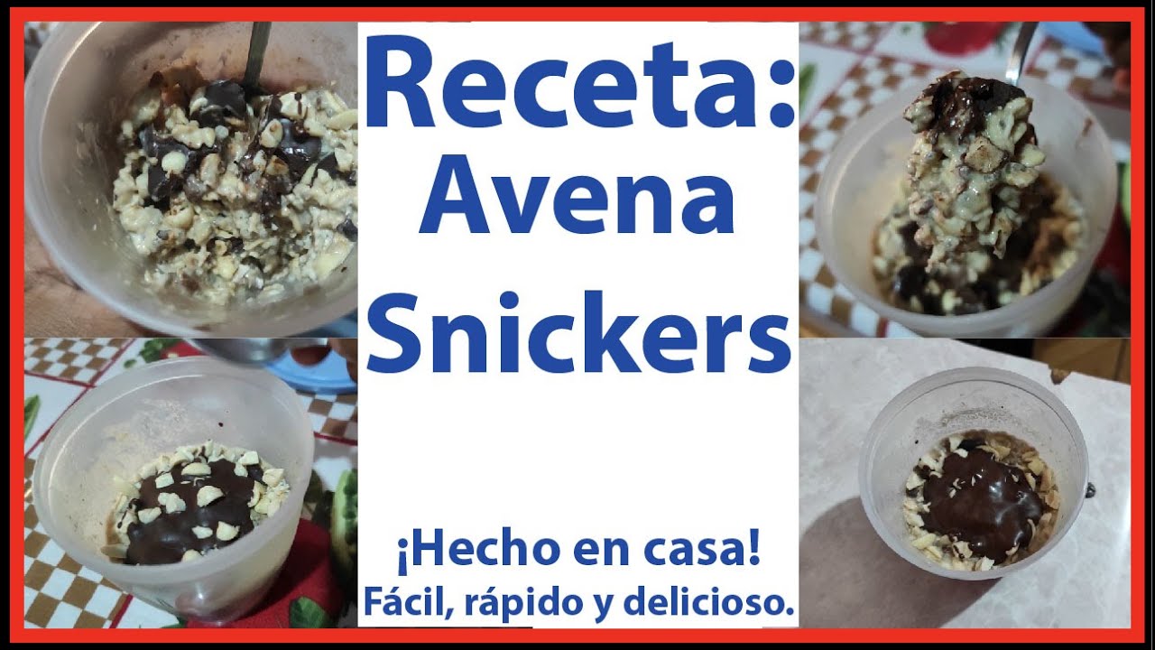 Avena snickers | Receta #Avena #Snickers #Receta #Oat #OvernighOats # ...