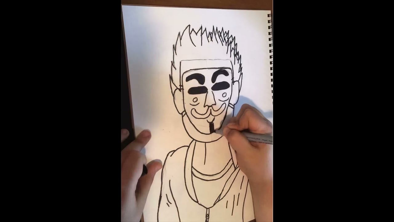 How to draw a hacker - YouTube