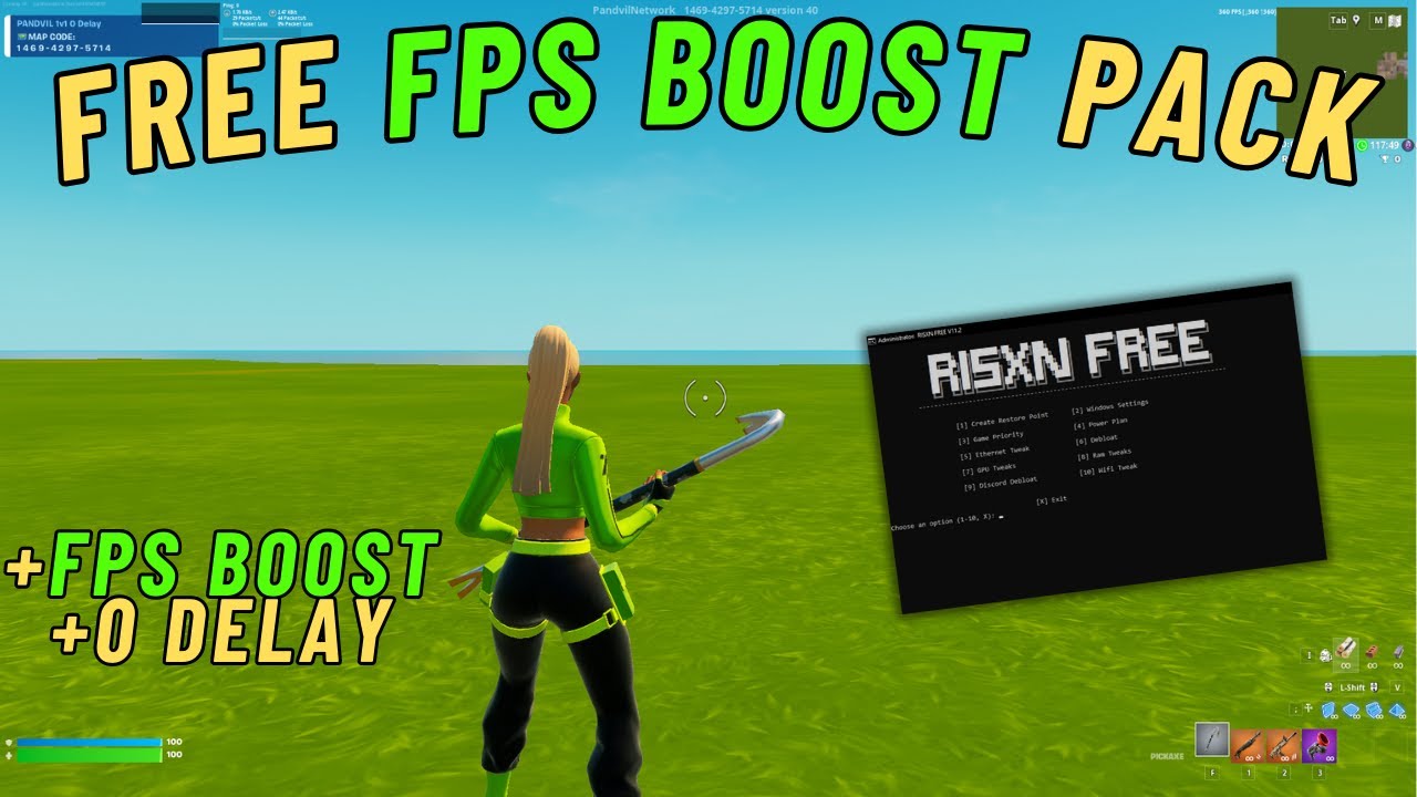 *ULTIMATE* Free Fortnite FPS boost Pack 🔧 (Boost Fps, Lower Delay ...