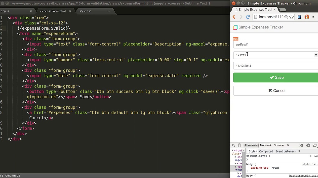 AngularJS Form Validation [PART 21] - YouTube