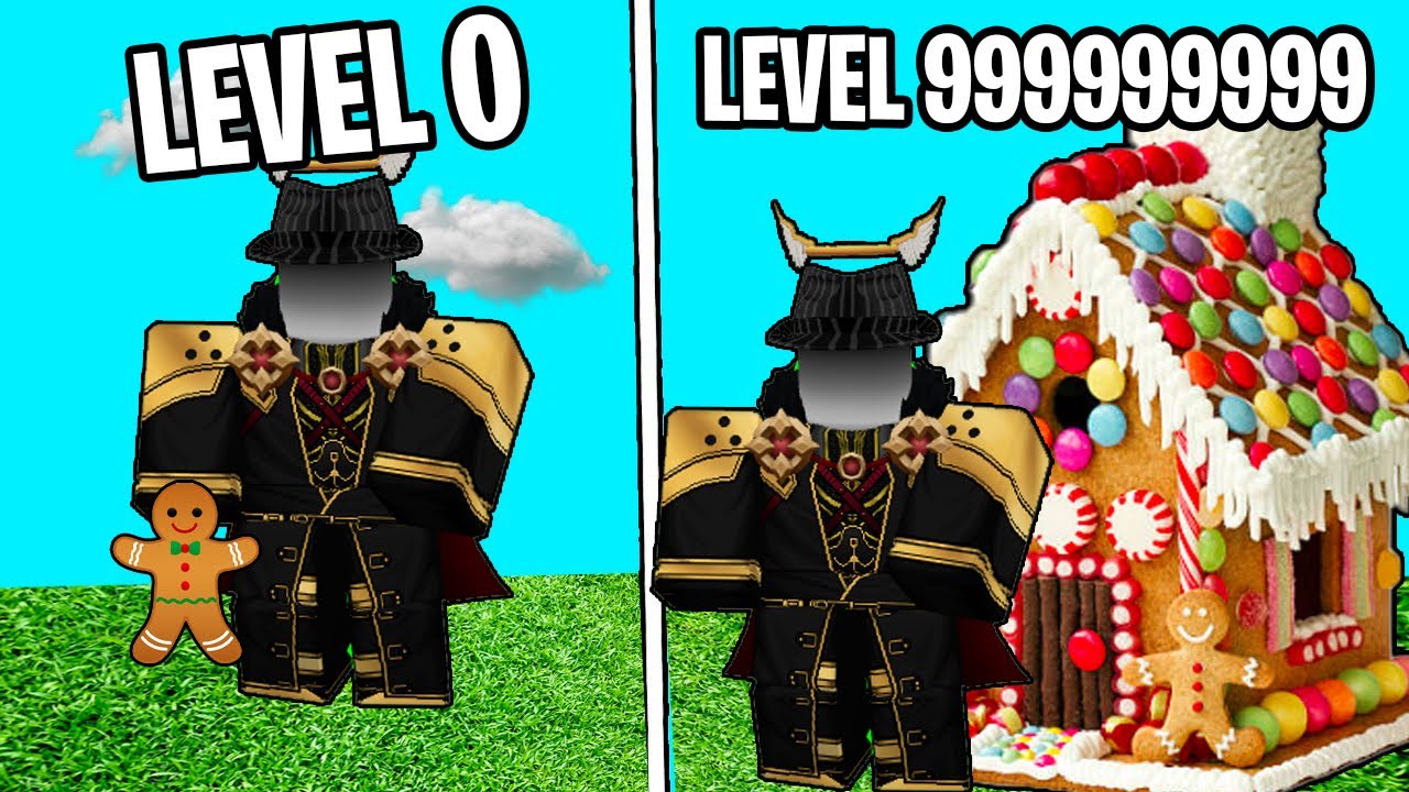 I Built a LEVEL 999,999,999 Gingerbread House in Roblox Christmas ...