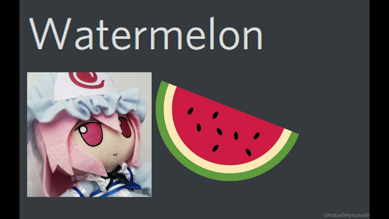 Yuyuko Eats a Watermelon and Lives - YouTube