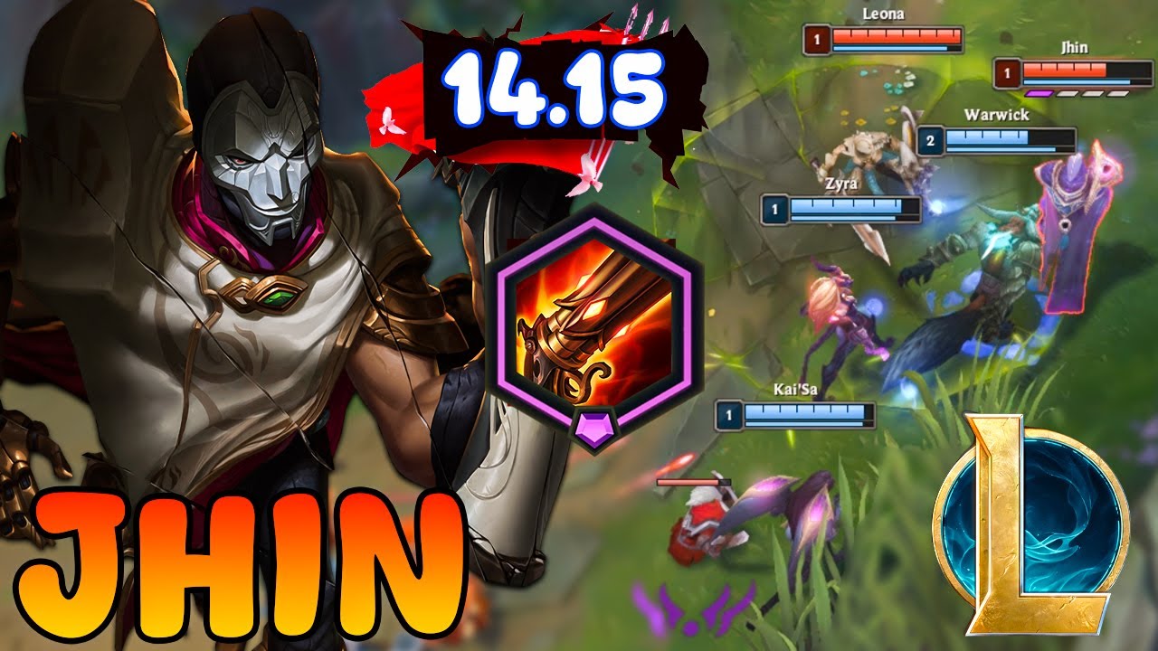 Jhin Guide Build Combo Gameplay lol !! Top Rank 1 Jhin ADC Patch - 14. ...