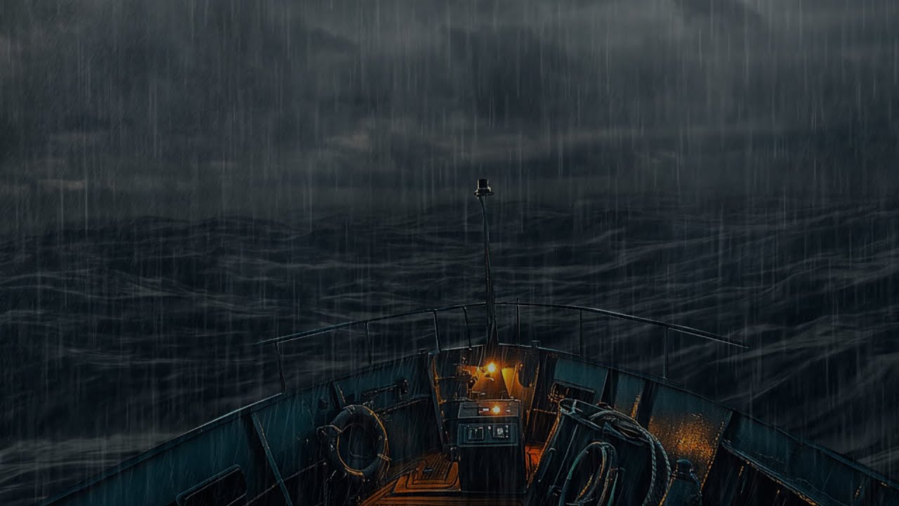 Relax with Heavy Rain & Thunder, Wave on Ocean at Night | 99% of You ...