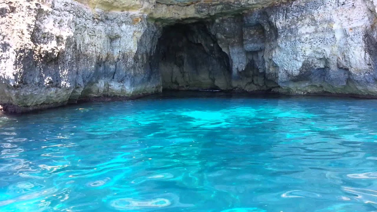 BLU GROTTO IN MALTA...WATCH OUT WATERRRR - YouTube