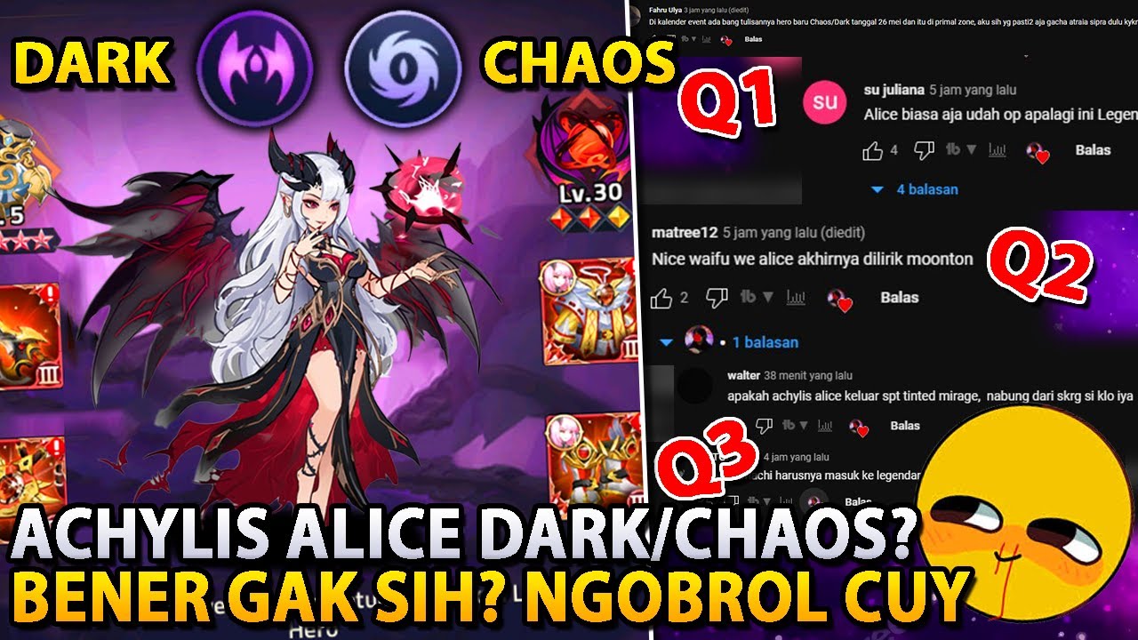 🩸 ACHYLIS ALICE DARK/CHAOS??? BENER GAK SIH? MARI KITA BAHAS MOBILE ...