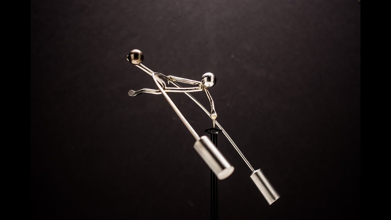 The Soccer Player - Kinetic Balancing Desk Toy Sculpture - YouTube