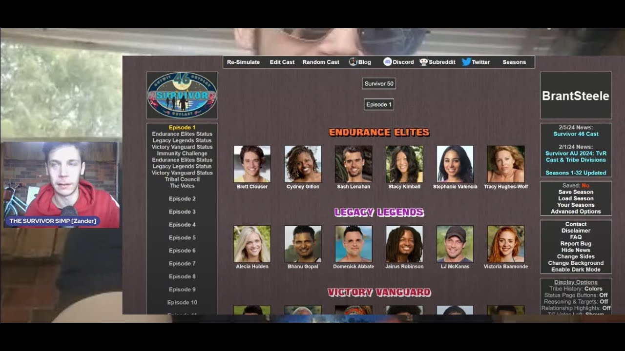DAY 2 Dream Casting For Survivor Season 50 BRANTSTEELE EDITION - YouTube