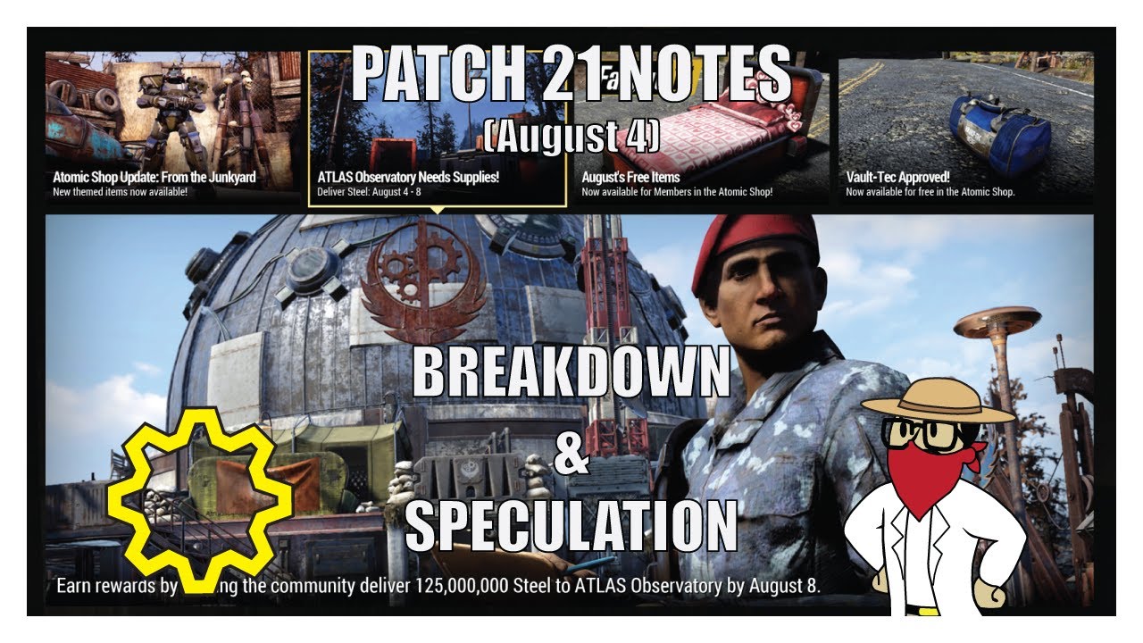 Fallout 76 - Patch 21 Notes- BREAKDOWN - August 4 - YouTube