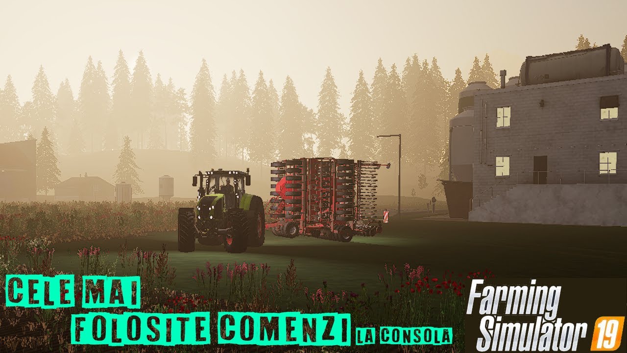 Care sunt cele mai folosite comenzi pentru consola in fs19 - YouTube