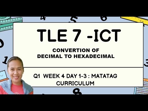 TLE 7 ICT Q1 W4 Day 1 to 3 (Converting Number System to any number ...
