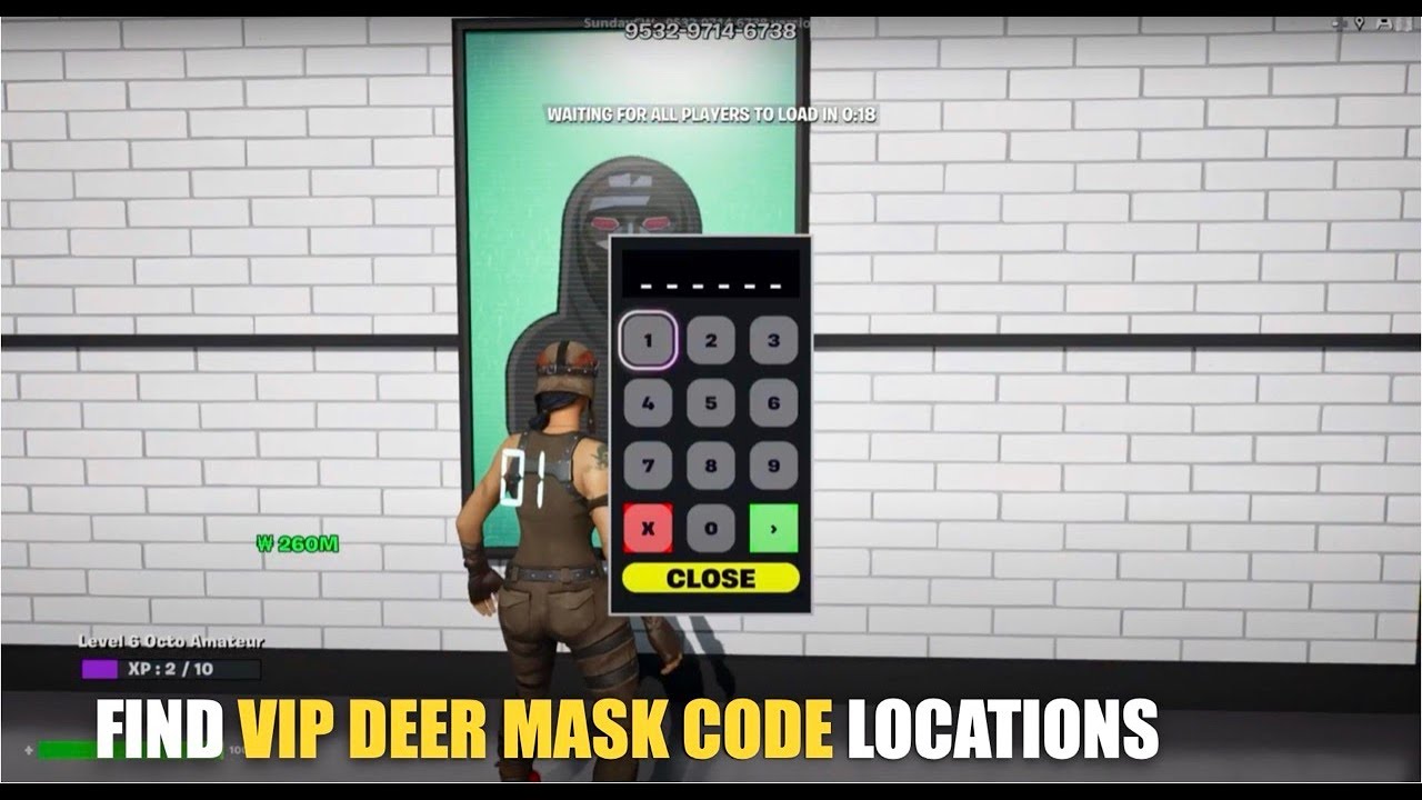 OCTO GAME 2 MAP FORTNITE CREATIVE - FIND VIP DEER MASK CODE LOCATIONS ...