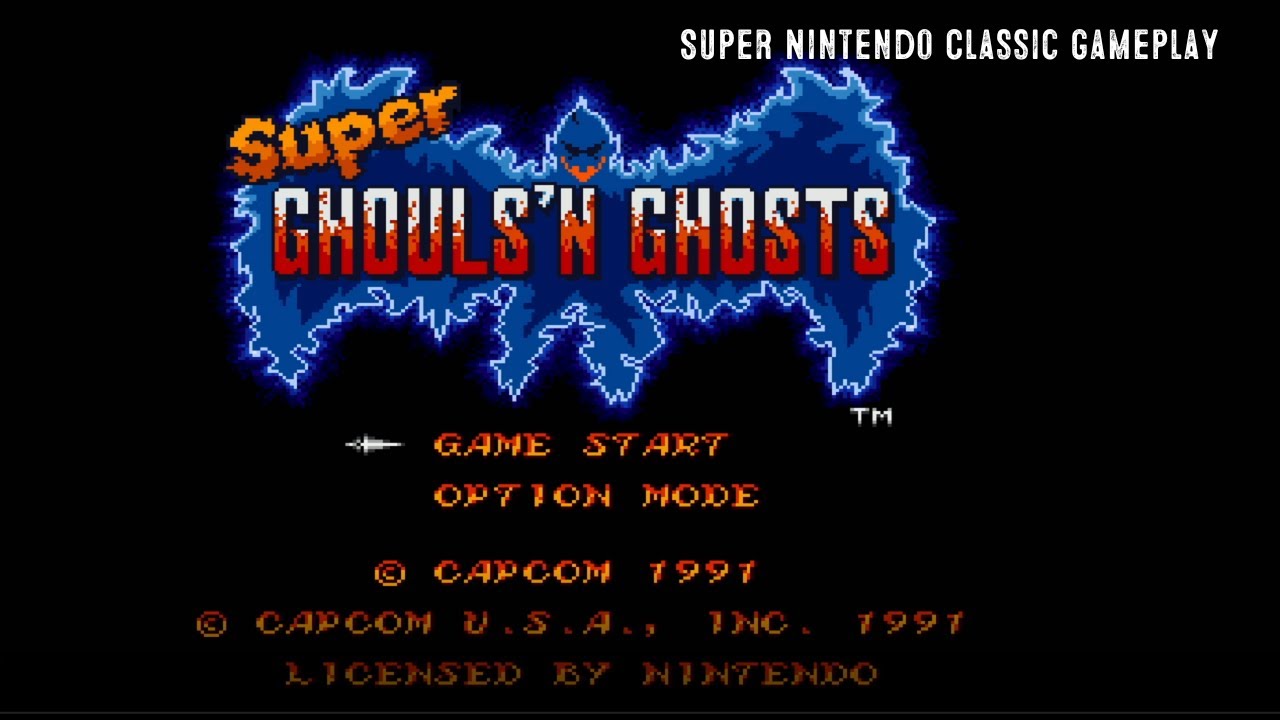 Super Ghouls'n Ghosts - Super Nintendo Classic Gameplay - YouTube