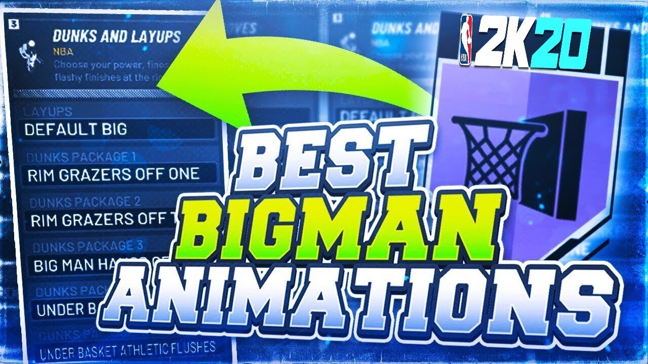 BEST BIGMAN ANIMATIONS NBA 2K20! NEVER LOSE WITH THESE! - YouTube