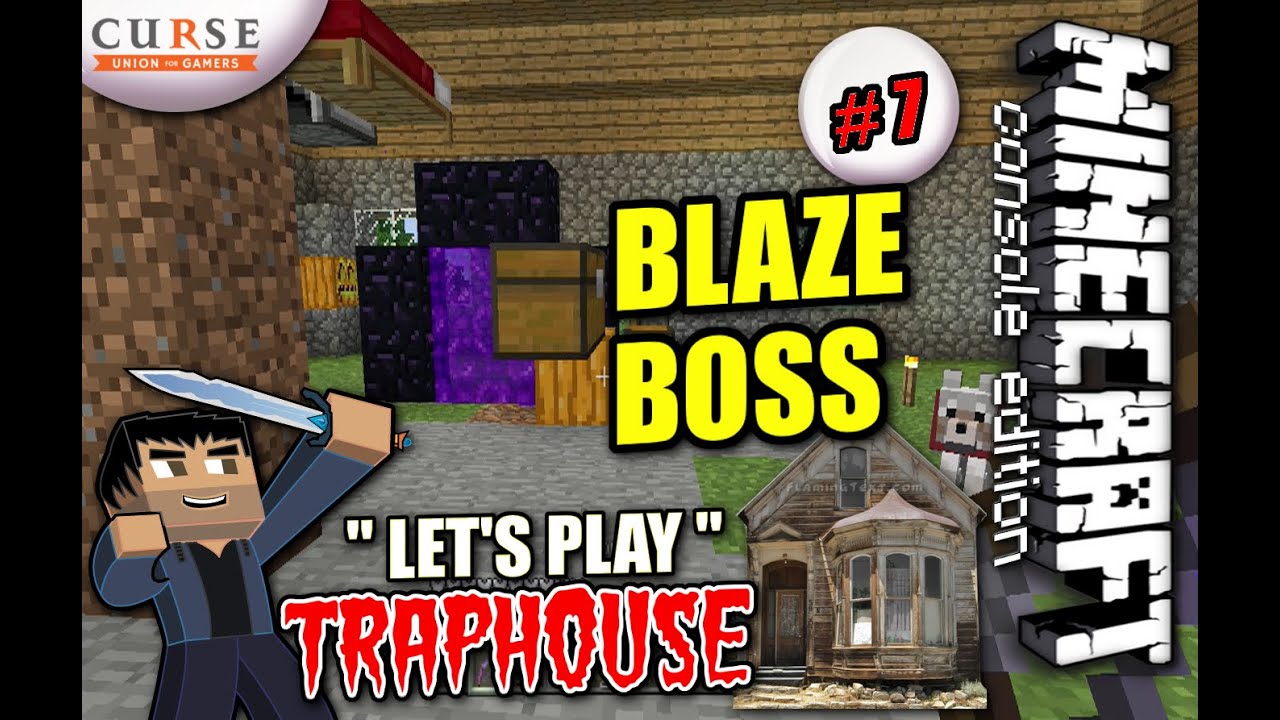 Minecraft PS4 - BLAZE BOSS - The Traphouse #7 - Let's Play - - YouTube