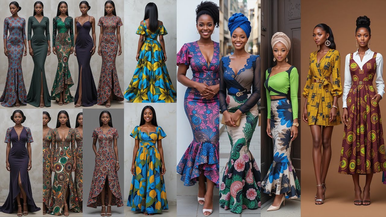 MISHONO MIPYA YA MAGAUNI MAFUPI YA VITENGE 02 - YouTube