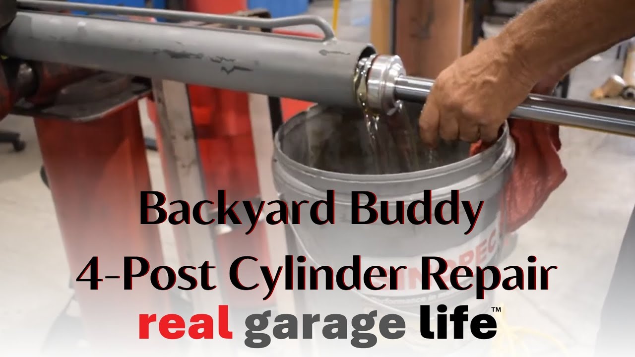 Backyard Buddy 4-Post Lift Cylinder Repair - YouTube