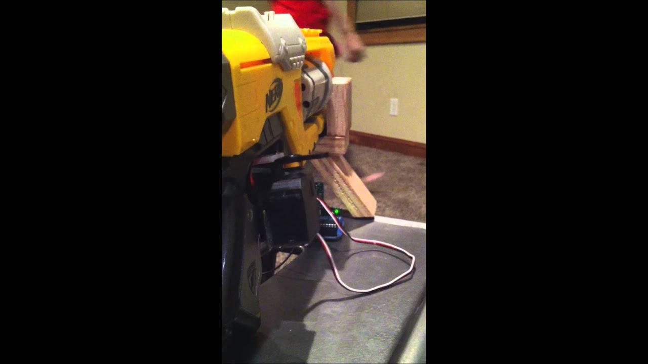 Motion Sensing Nerf Gun Demonstration B - YouTube