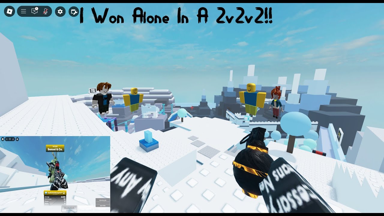 Roblox Rivals I won a 2v2v2 All by MYSELF - YouTube