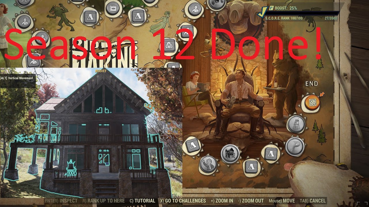 Fallout 76: Season 12 Done & Hunters Lodge Building. - YouTube
