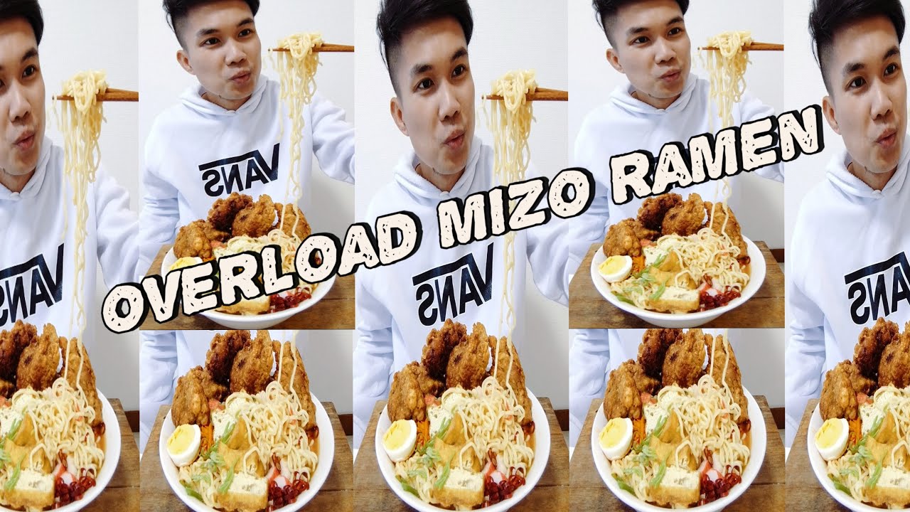 Overload ramen with chicken skin, stick crab, egg, tofu #mukbangchannel ...