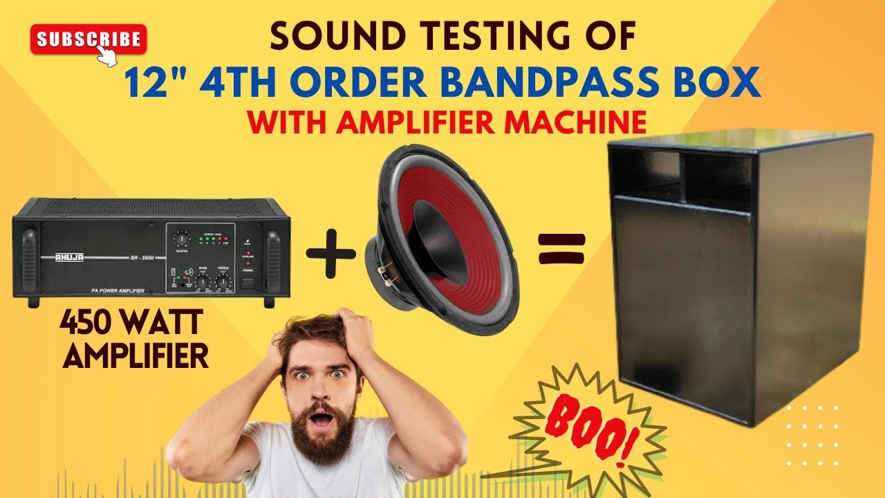 12" 4th Order Bandpass Sound Testing with 450 watt Amplifier//12 ...