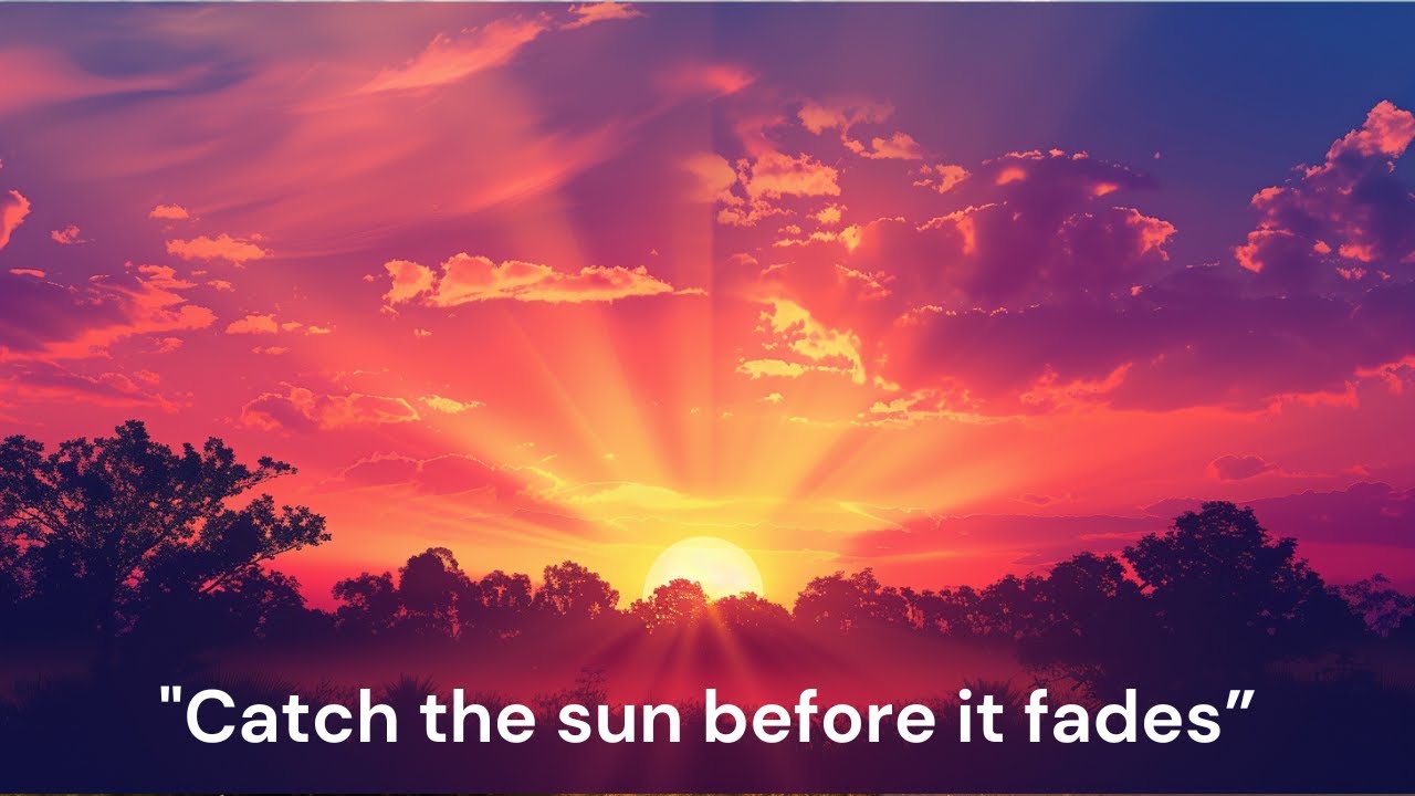 Quote of the Day - Catching the Sun Before it Fades - YouTube