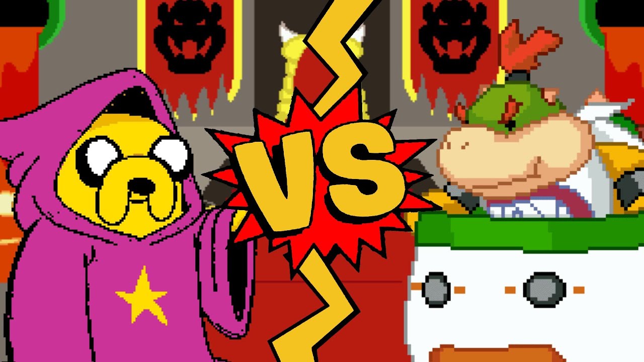 M.U.G.E.N Battles | Jake the Dog vs Bowser Jr | Adventure Time vs Super ...