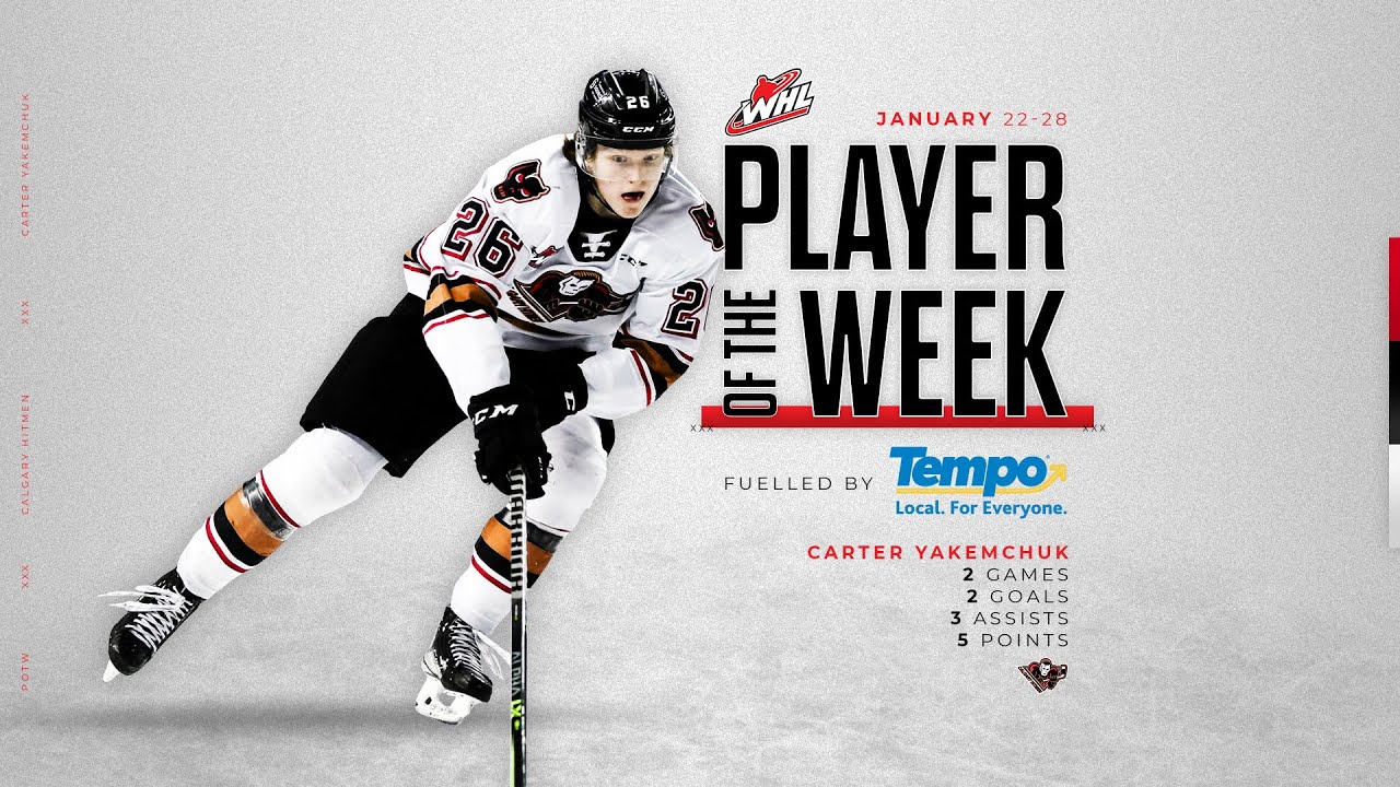 Tempo WHL Player of the Week – Carter Yakemchuk (January 29, 2024 ...