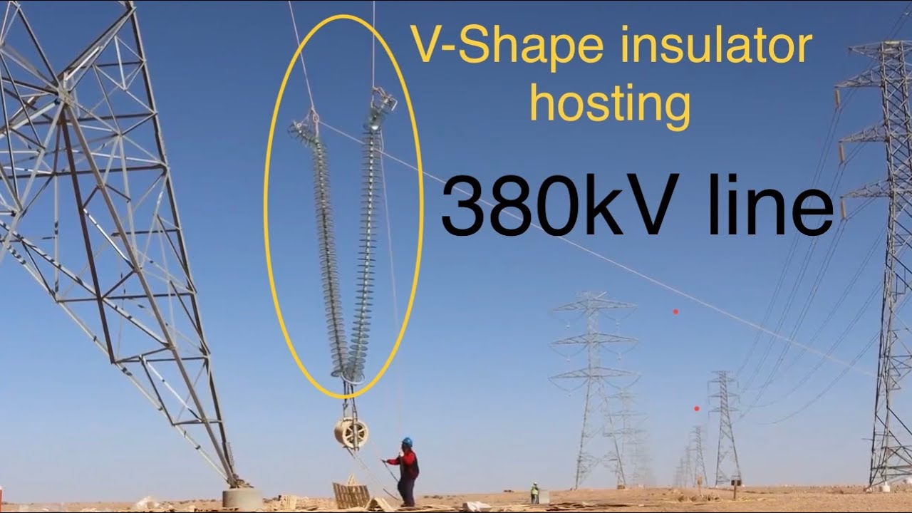 Insulator hosting for 380kV transmission line, #technology #motivation ...