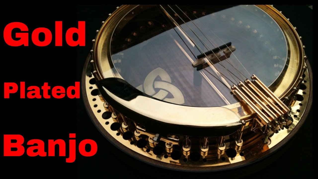 Gold Plated Banjo 24ct gold - YouTube