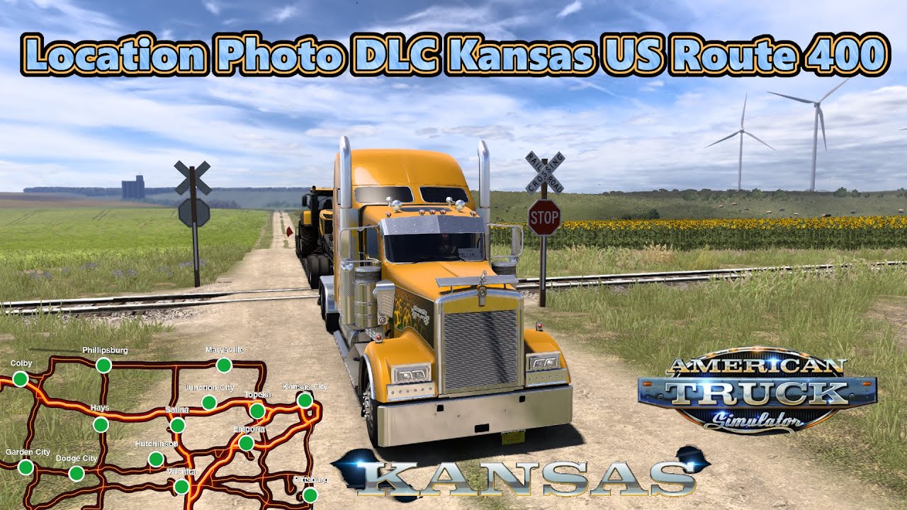 American Truck Simulator Gameplay Location Photo DLC Kansas US Route ...