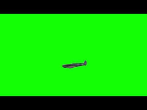 Green Screen Spitfire Aircraft Animation - YouTube
