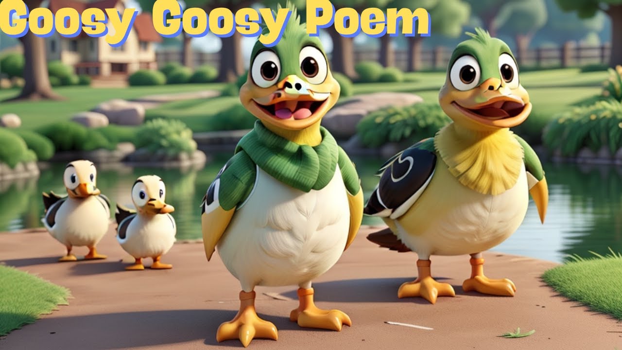 Goosy Goosy Poem | Rhymes for kids#poem #happykidz - YouTube