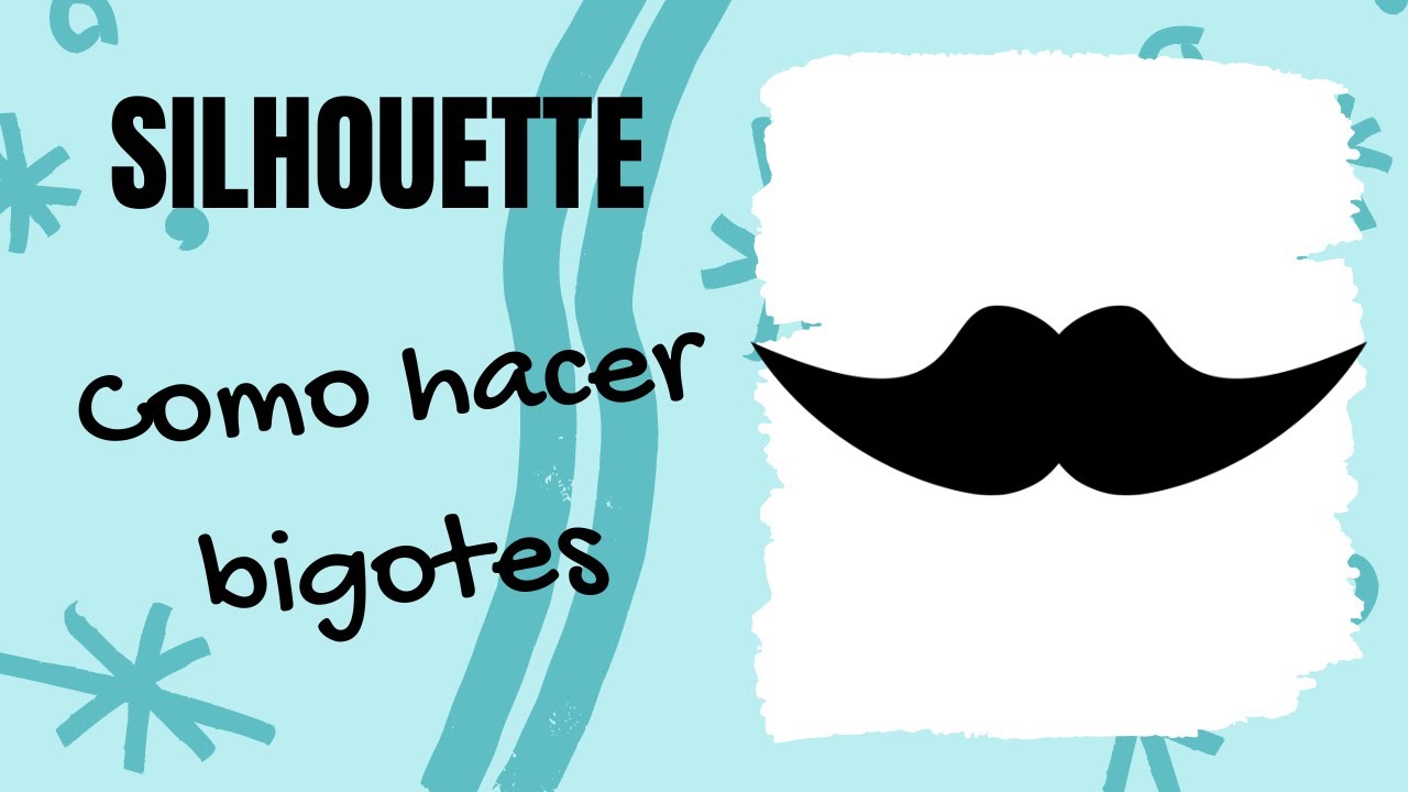 Como hacer bigotes con Silhouette Studio - YouTube