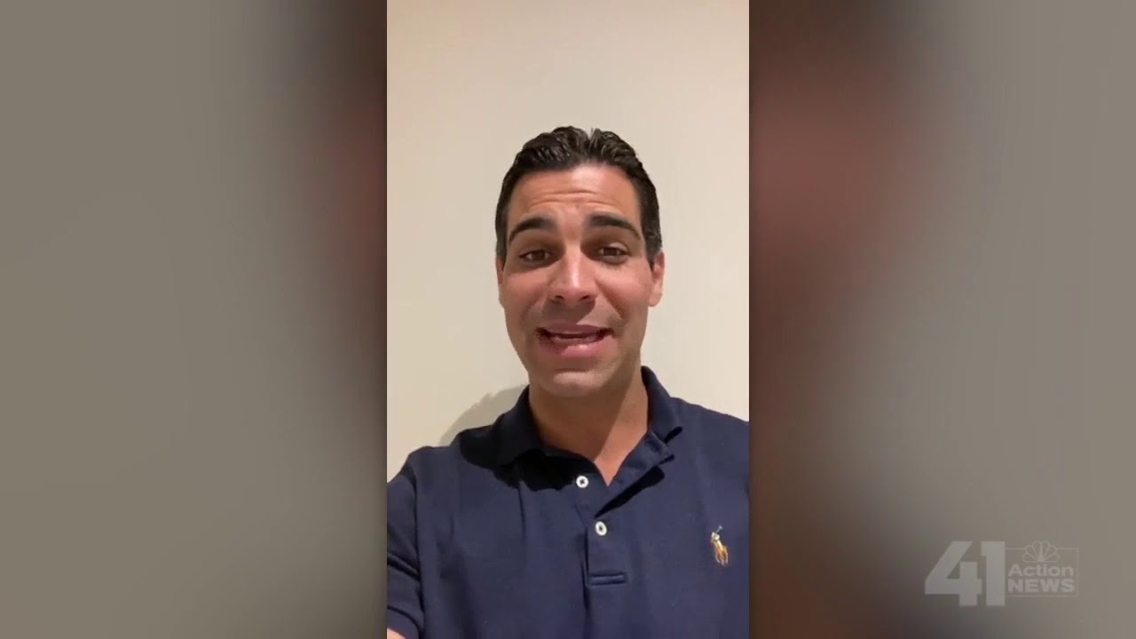 Mayor Lucas thanks Miami Dolphins with barbecue - YouTube