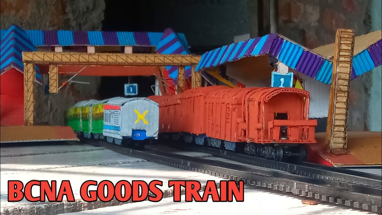 माल गाड़ी (Goods Train) BCNA rake scale Model Hauled by WAG9 NIGHT HIGH ...