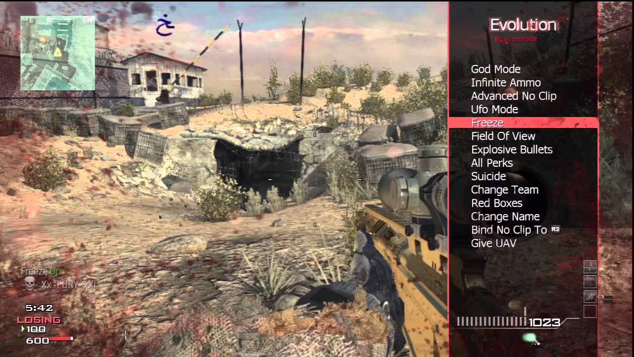 Mod Menu Gameplay (MW3) - YouTube