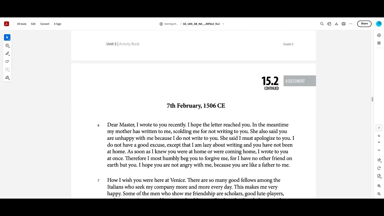 CKLA Unit 5 assessment part 2 - YouTube